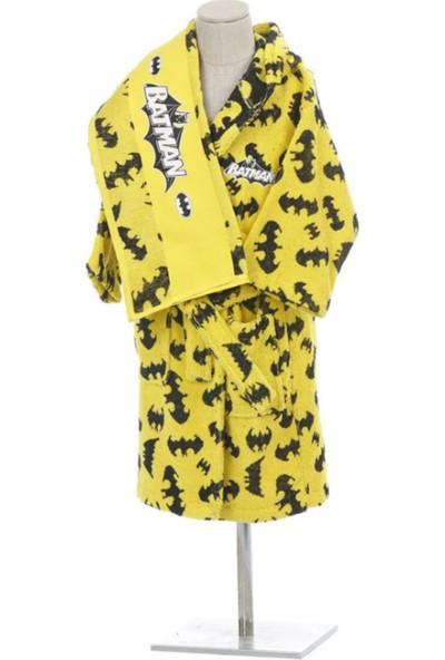 Özdilek Batman Dark Lisanslı Havlu Bornoz Set Sarı 7-8 Yaş Özdilek Batman Dark Lisanslı Havlu Bornoz Set Sarı 7-8 Yaş