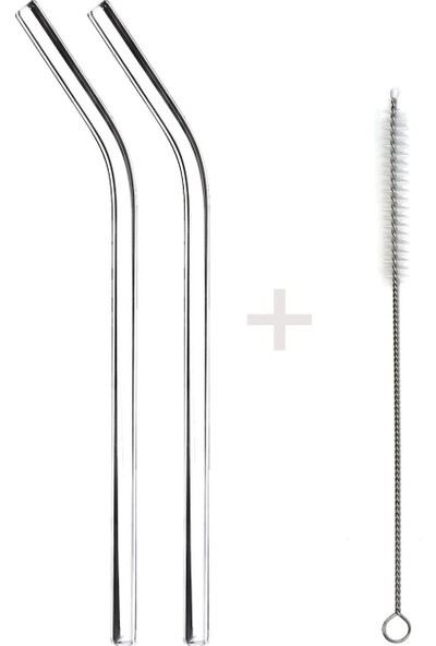 Balsa Bb 4 Adet Paslanmaz Çelik Pipet + Temizleme Fırçası Seti