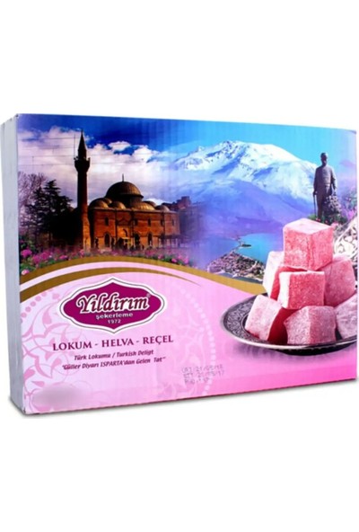 Yıldırım Şekerleme Gül Yapraklı Muska Gül Lokumu 750 gr