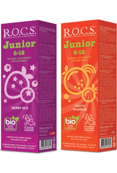 Rocs Junior Florürsüz 2'li Karma Tat Seti - 74 gr x 2 Adet Rocs Junior Florürsüz 2'li Karma Tat Seti - 74 gr x 2 Adet