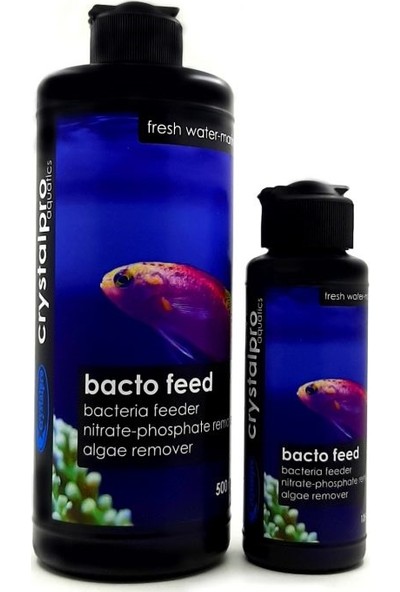 Crystal Bacto Feed Bakterie Besini Su Berraklaştırıcı Yosun Giderici Nitrate Fosfat Düşürücü Crystal Bacto Feed Bakterie Besini Su Berraklaştırıcı Yosun Giderici Nitrate Fosfat Düşürücü