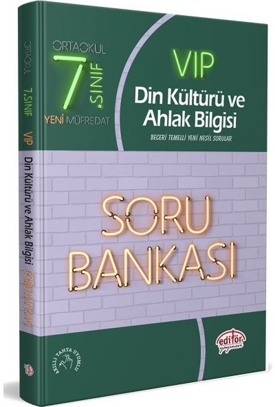 Editör Yayınları 7. Sınıf VIP Din Kültürü ve Ahlak Bilgisi Soru Bankası