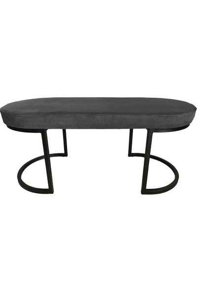 İrem Lilyum Oval Sırtsız Bank Puf Bench İrem Lilyum Oval Sırtsız Bank Puf Bench