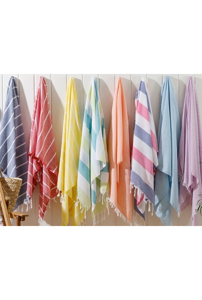 English Home Beach Love Pamuk Peştamal 100X170 cm Turuncu