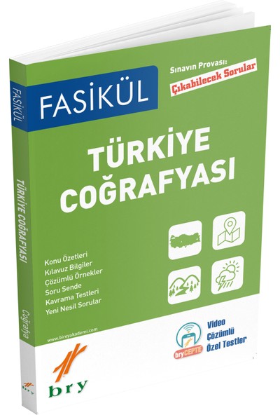 Bry Birey Eğitim Yayınları Sınavın Provası Çıkabilecek Sorular - Fasikül Türkiye Coğrafyası