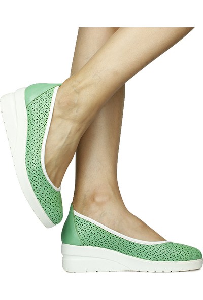 Erkan Kaban 1230 672 Kadın Yeşil Dolgu Topuk Ayakkabı Erkan Kaban 1230 672 Kadın Yeşil Dolgu Topuk Ayakkabı