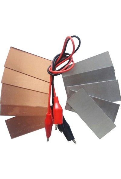 ECE 17MM x 65MM 10'LU ECE BAKIR VE ÇİNKO ELEKTROTLAR KROKODİLLİ SET ECE 17MM x 65MM 10'LU ECE BAKIR VE ÇİNKO ELEKTROTLAR KROKODİLLİ SET