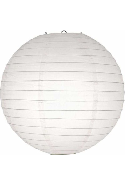 Kikajoy Beyaz Kağıt Dekor Fener 20 cm Kikajoy Beyaz Kağıt Dekor Fener 20 cm