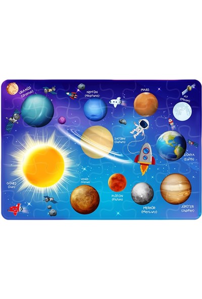 Md Puzzle Uzay Temalı Çocuk Puzzle 30 Parça Puzzle Kutulu Md Puzzle Uzay Temalı Çocuk Puzzle 30 Parça Puzzle Kutulu