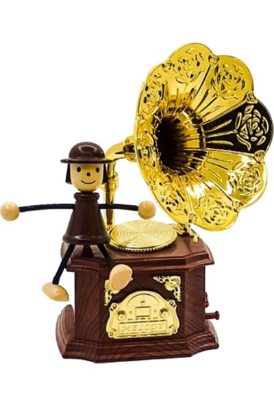 Çılgın Nostaljik Gramafon Müzik Kutusu Çılgın Nostaljik Gramafon Müzik Kutusu