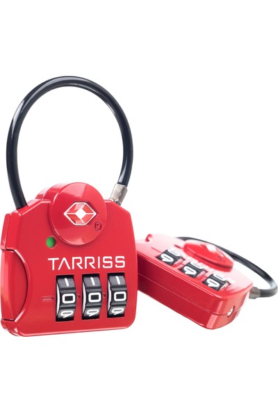 Tarriss Tsa Onaylı Şifreli Çanta Kilidi 2'li