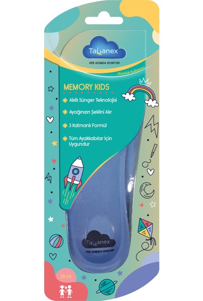 Tabanex Memory Comfort Tabanlık - Çocuk Tabanex Memory Comfort Tabanlık - Çocuk