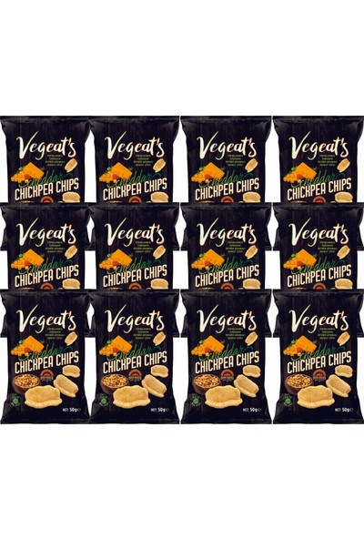 Vegeat's Cheddar Peynir Aromalı Nohut Cipsi 12 Paket Vegeat's Cheddar Peynir Aromalı Nohut Cipsi 12 Paket