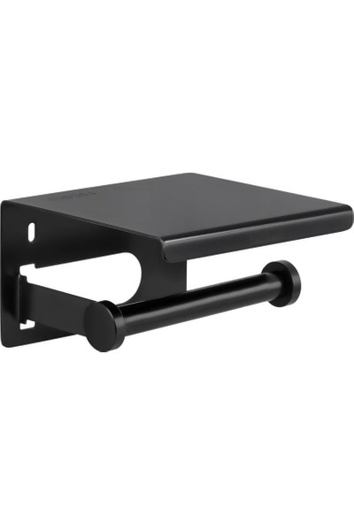 Venezia Dekoratif Tuvalet Kağıtlık Flat Siyah