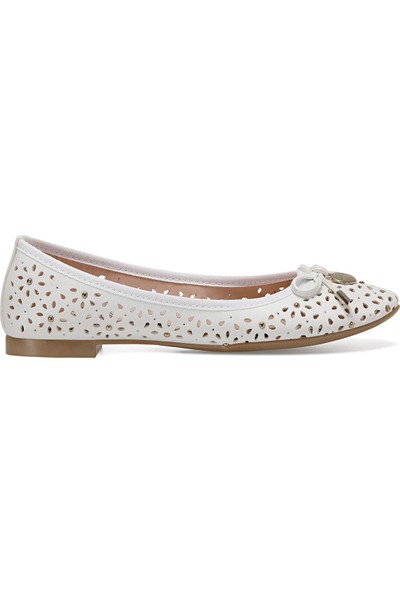 Nine West Becca Beyaz Kadın Babet