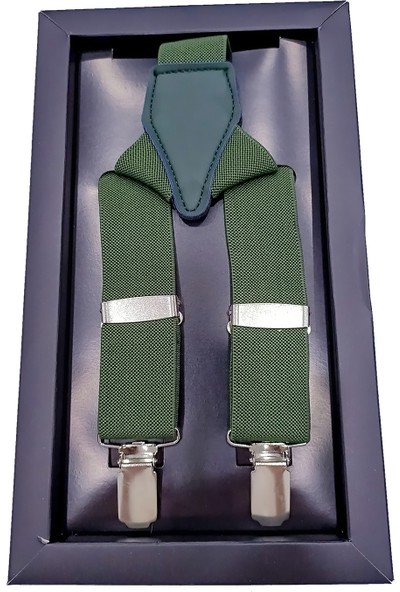 Caner Deri Ürünleri Haki Metal Klipsli 1.kalite Pantolon Askısı