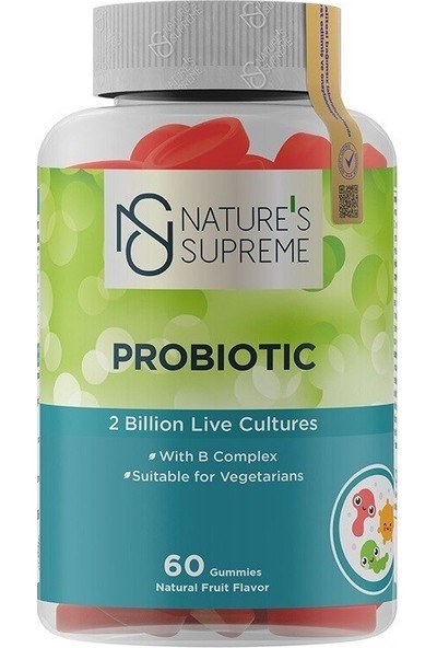 Nature's Supreme Probiotic 60 Çiğnenebilir Form Nature's Supreme Probiotic 60 Çiğnenebilir Form