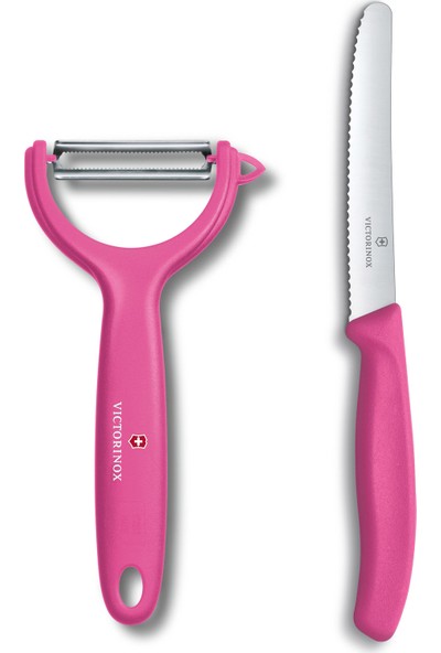 Victorinox Soyacak ve Domates Bıçağı Seti Pembe Victorinox Soyacak ve Domates Bıçağı Seti Pembe