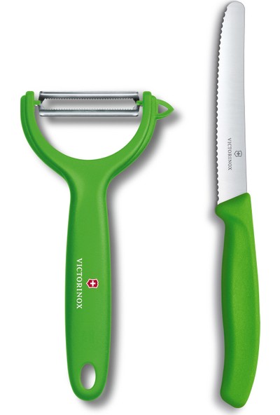Victorinox Soyacak ve Domates Bıçağı Seti Yeşil Victorinox Soyacak ve Domates Bıçağı Seti Yeşil