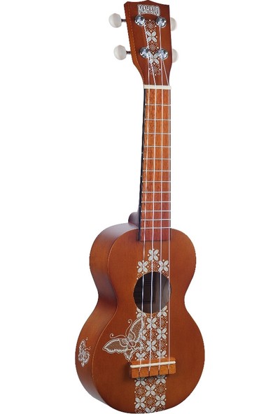 Mahalo Kahiko Batik Soprano Ukulele (Transparent Brown) Mahalo Kahiko Batik Soprano Ukulele (Transparent Brown)