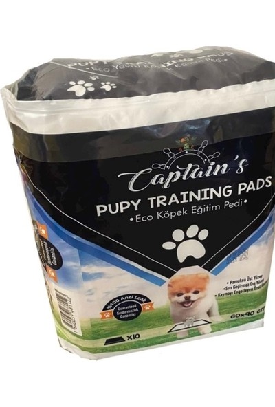 Captain's Premium Köpek Çiş Eğitim Pedi 60 x 90 cm 10'lu Paket Captain's Premium Köpek Çiş Eğitim Pedi 60 x 90 cm 10'lu Paket