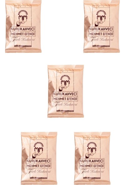 Kuru Kahveci Mehmet Efendi Türk Kahvesi 100 gr x 5'li