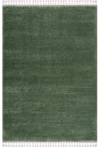 Vinosa Home Düz Yeşil Yumuşak Shaggy Mutfak ve Oturma Odası Halısı 80 x 150 cm