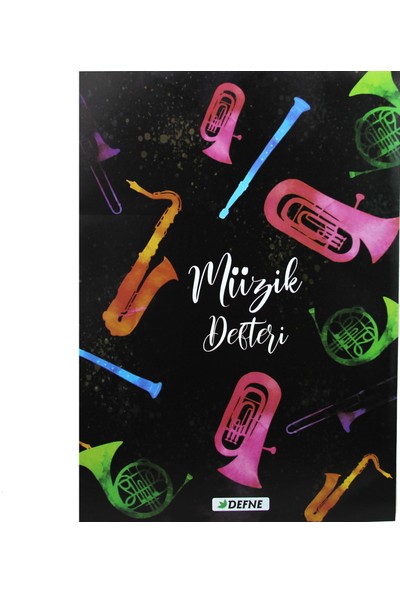 Defne Müzik Defteri 24 Yaprak Dikişli Plastik Kapak Defne Müzik Defteri 24 Yaprak Dikişli Plastik Kapak