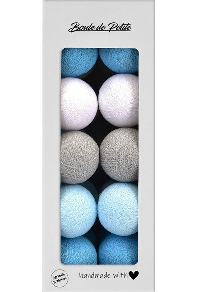 Boule De Petite Sky Blue Işıklı Top Aydınlatma