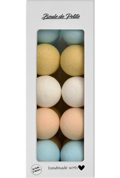 Boule De Petite Creamy Işıklı Top Aydınlatma