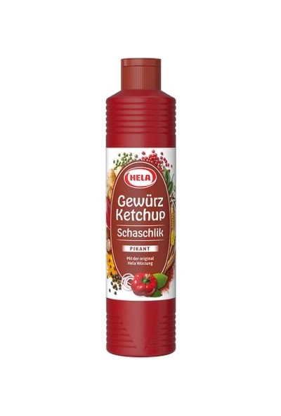 Hela Ketchup Schaschlik Pikant Baharatlı Ketçap 800 ml Hela Ketchup Schaschlik Pikant Baharatlı Ketçap 800 ml