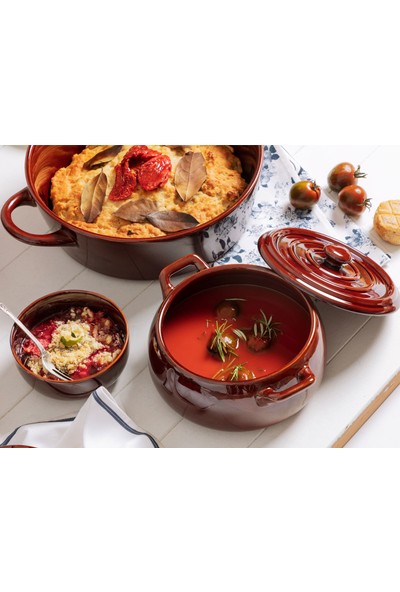 Madame Coco Terre Seramik Tencere - 24 cm