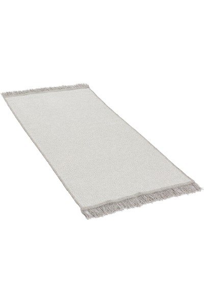 Madame Coco Ninette Saçaklı Dokuma Kilim - Gri - 60x100 cm
