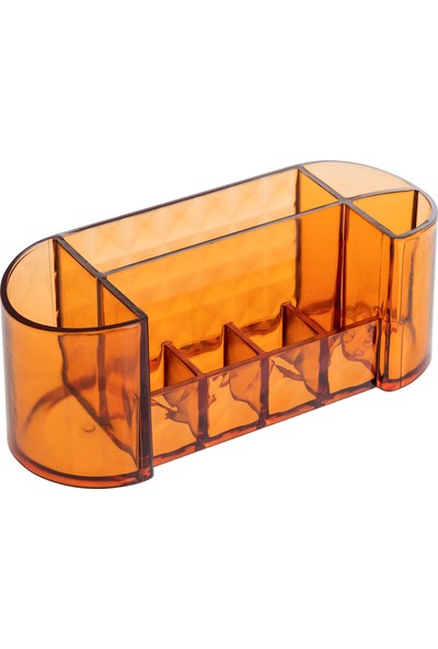 Madame Coco Diamond Oval Makyaj Organizer - Amber Madame Coco Diamond Oval Makyaj Organizer - Amber