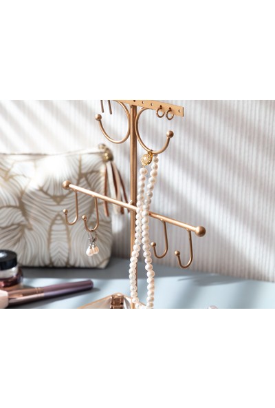 Madame Coco Voile Dekoratif Takı Standı - Gold