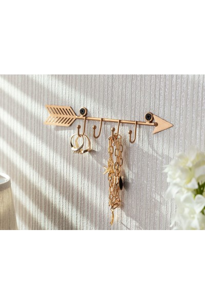 Madame Coco Flèche 4'lü Dekoratif Takı Askısı - Gold