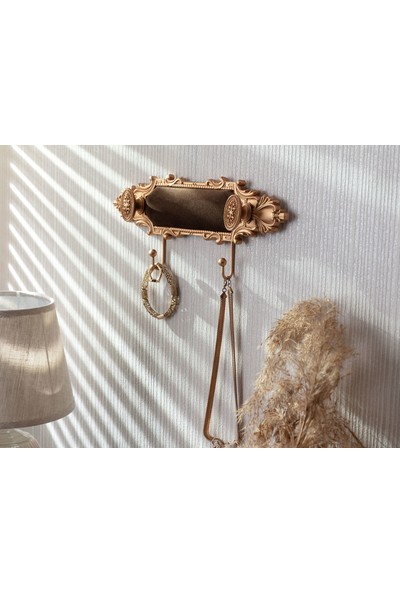 Madame Coco Versaille 2'li Dekoratif Takı Askısı - Kahverengi