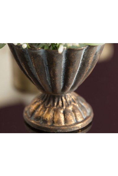 Madame Coco Xaverine Metal Vazo - Bronz