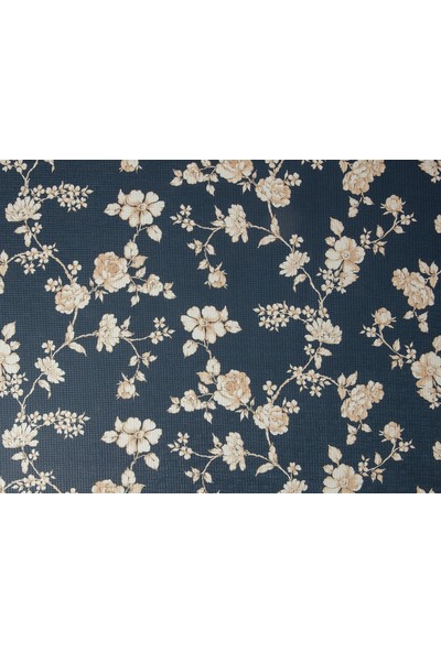 Madame Coco Calantha Masa Örtüsü - Lacivert / Bej - 140x140 cm