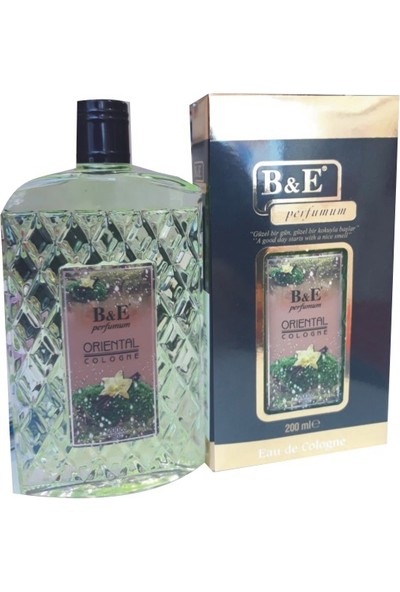 B&E Be Oriental Kolonya 200 ml Cam Şişe
