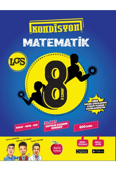 Newton Yayınları 8.Sınıf Kondisyon Matematik 30 Adet Kazanım Deneme