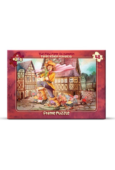 Art Çoçuk Frame Puzzle Fareli Köyün Kavalcısı 48 Parça Art Çoçuk Frame Puzzle Fareli Köyün Kavalcısı 48 Parça