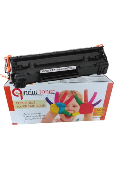 QPrint Canon CRG-737 2400 Sayfa Siyah Muadil Toner QPrint Canon CRG-737 2400 Sayfa Siyah Muadil Toner