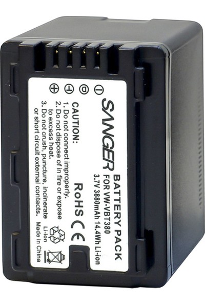Sanger VW-VBT380 Panasonic Kamera Batarya Sanger VW-VBT380 Panasonic Kamera Batarya