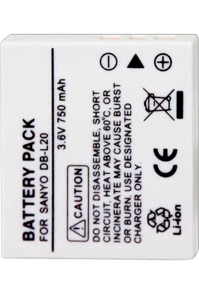 Sanger DB-L20 Sanyo Fotoğraf Makinesi Batarya