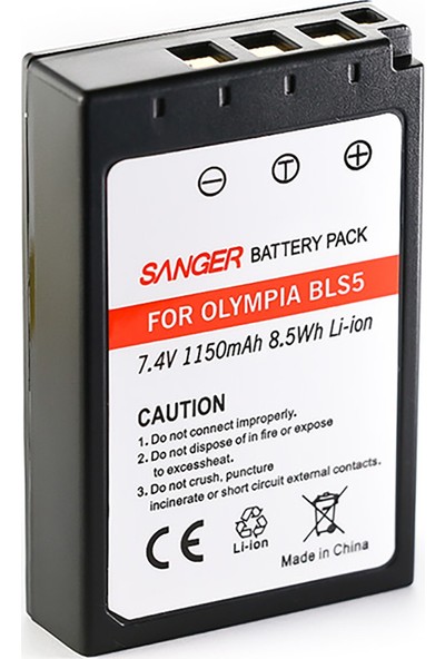 Sanger Bls-5 Olympus Fotoğraf Makinesi Batarya
