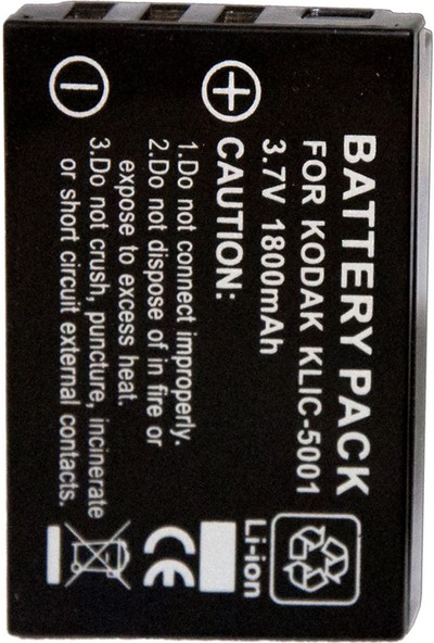 Sanger KLIC-5001 Kodak Fotoğraf Makinesi Batarya Sanger KLIC-5001 Kodak Fotoğraf Makinesi Batarya