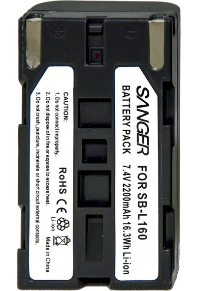 Sanger SB-L160 Samsung Kamera Batarya Sanger SB-L160 Samsung Kamera Batarya