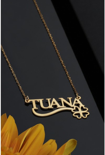 Tubi̇ss Takı Kişiye Özel Yonca Detay Gümüş Kolye Tubi̇ss Takı Kişiye Özel Yonca Detay Gümüş Kolye