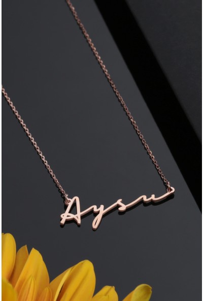 Tubi̇ss Takı Kişiye Özel İmza Gümüş Kolye